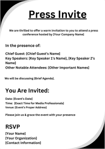 Press Conference Invitation Templates: Perfect Media Invite